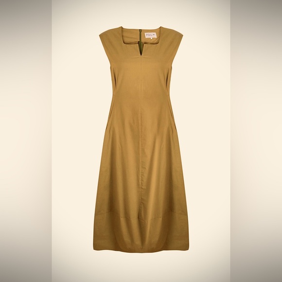 Foil | Dresses | Foil Cut To The Chase Midi Trapeze Dress With Keyhole ...